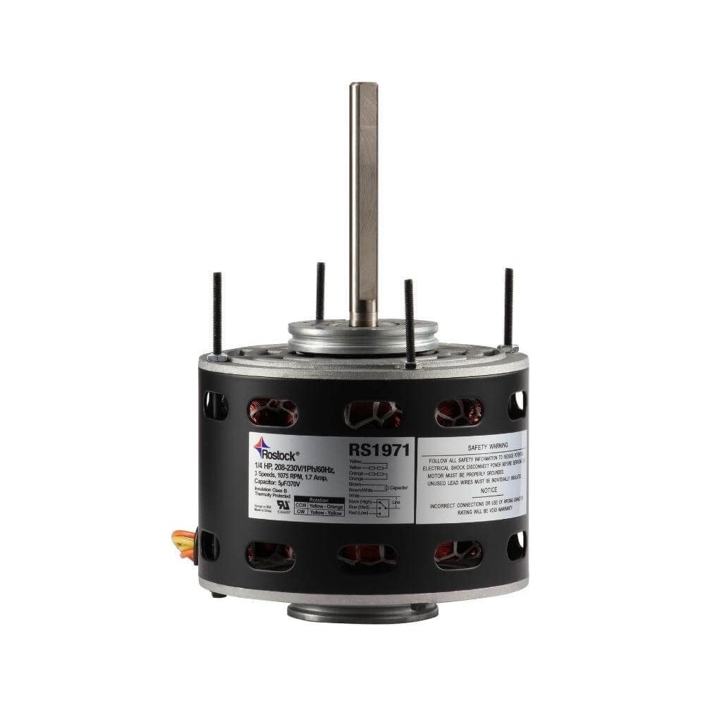 ROSTOCK - SINGLE SHAFT DIRECT DRIVE BLOWER MOTOR 208-230V 60HZ 1075RPM ...